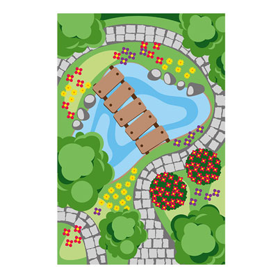 Back to Nature Garden Outdoor Mat - 3m x 2m MAT1122 | Primary ICT
