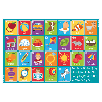 Alphabet Rectangular Placement Carpet - 3m x 2m MAT1230 | Primary ICT