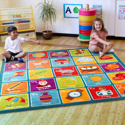 Alphabet Square Placement Carpet - 2m x 2m MAT1231 | Primary ICT