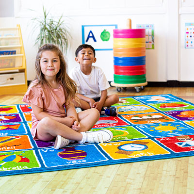 Alphabet Square Placement Carpet - 2m x 2m MAT1231 | Primary ICT