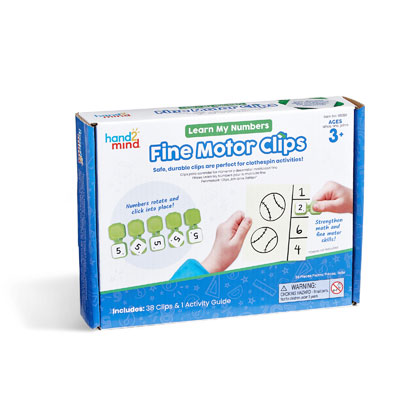 Learn My Numbers Fine Motor Clips H2M95381 | Primary ICT