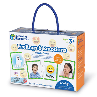 Feelings & Emotions Puzzle Cards - by Learning Resources LER6091 ...