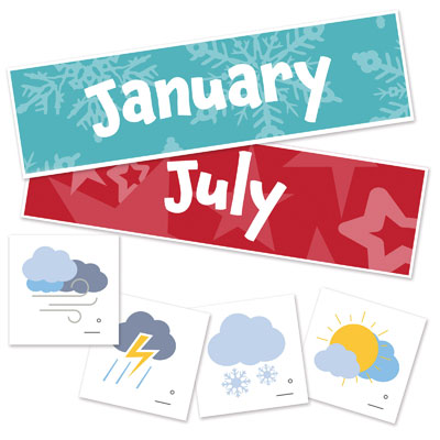 Weather Tracker Pocket Chart - by Learning Resources LER2387 | Primary ICT