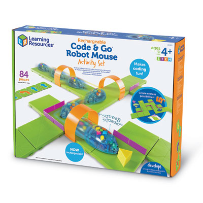 Rechargeable Code & Go Programmable Robot Mouse Activity Set - 83 ...