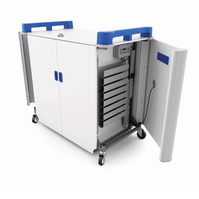 LapCabby 32 Bay Laptop Charging Trolley with Sliding Drawers ...