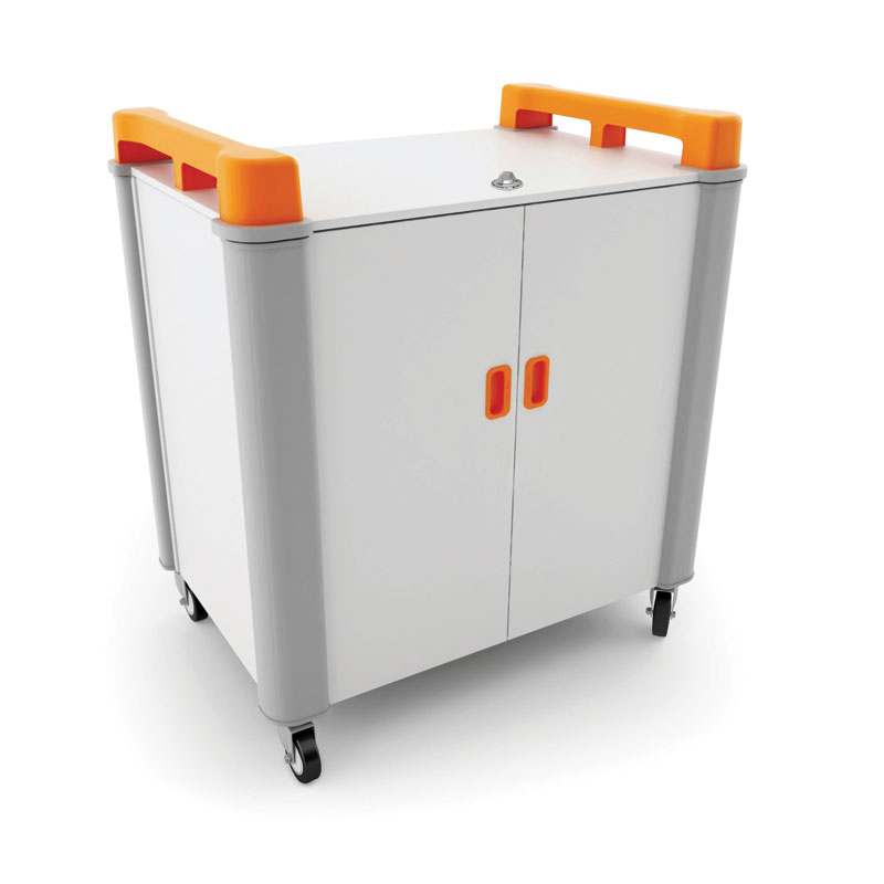 LapCabby 16 Bay Laptop Charging Trolley (Vertical) - with Orange ...