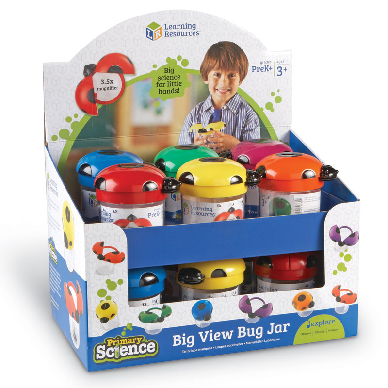 Primary Science Jumbo Bug Jars (Set of 12) - by Learning Resources ...