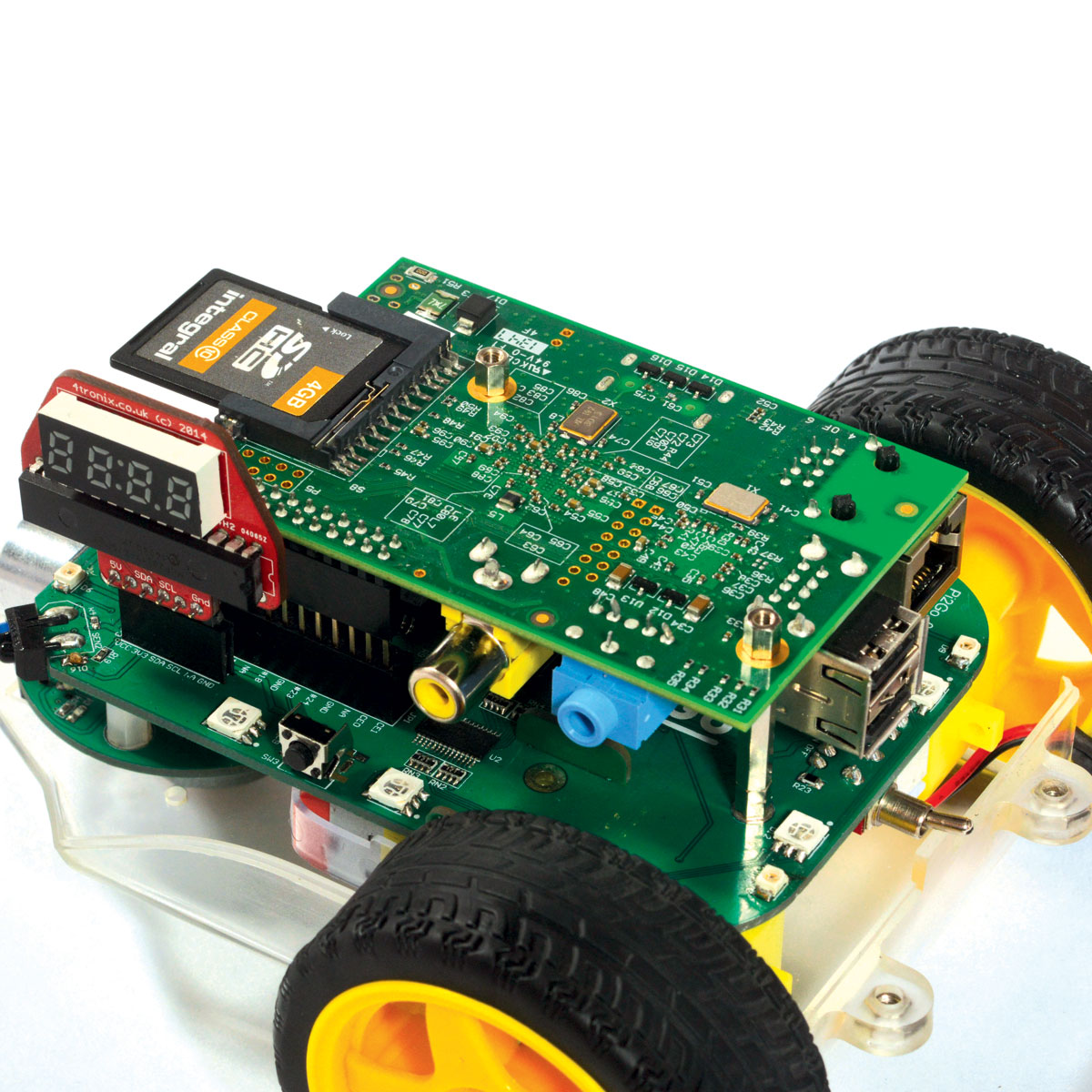 Pi2go Raspberry Pi Programmable Floor Robot Ultimate Kit Pi Model B Wi Fi Dongle Robot