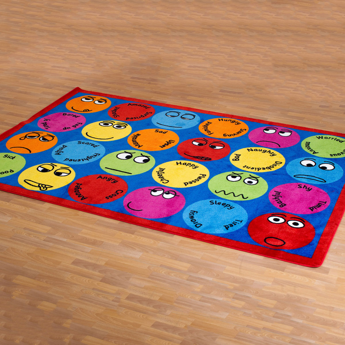 Emotions Interactive Rectangular Carpet - 3m x 2m MAT069 | Primary ICT