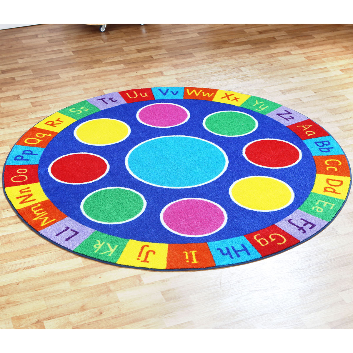 Rainbow ABC Circular Carpet - 2m x 2m MAT1023 | Primary ICT