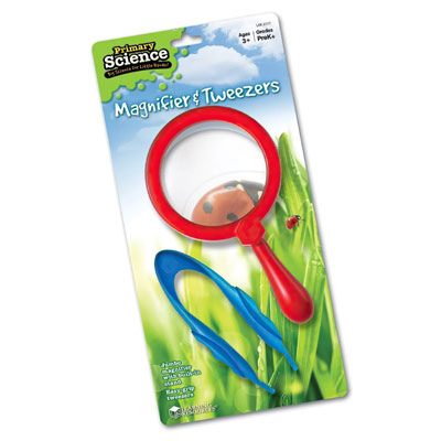 Primary Science Jumbo Magnifier and Tweezers (Colour Varies) LER2777 ...