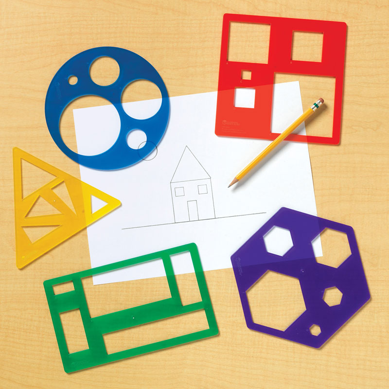 Primary Shapes Template Set - by Learning Resources LER5440 | Primary ICT