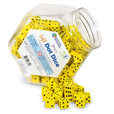 Soft Foam Dot Dice (Set of 200) - by Learning Resources LER6351 ...