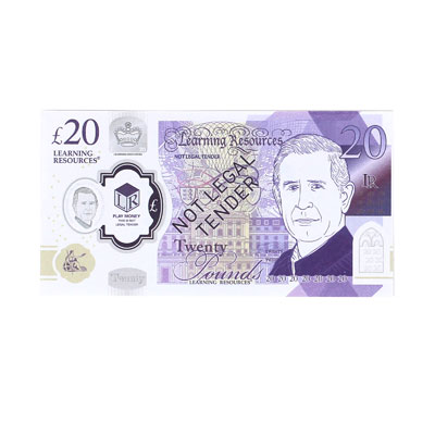 UK Play Money Coins & Notes - Assortment Set of 96 Pieces - by Learning ...