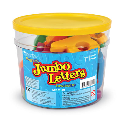 Jumbo Magnetic Lowercase Letters - Set of 40 - by Learning Resources ...
