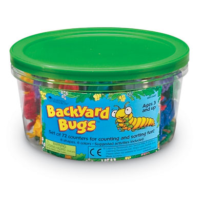 Backyard Bugs Counters - Set of 72 - by Learning Resources LER0457 ...