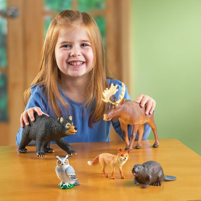 Jumbo Forest Animals - Set of 5 - by Learning Resources LER0787 ...