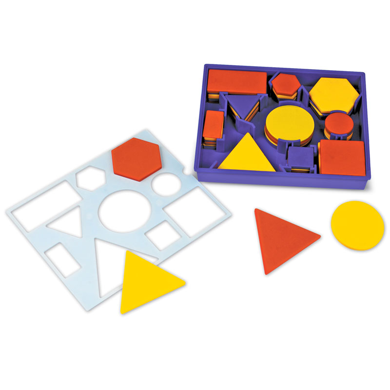 Attribute Blocks Desk Set - Set of 60 Pieces - by Learning Resources ...