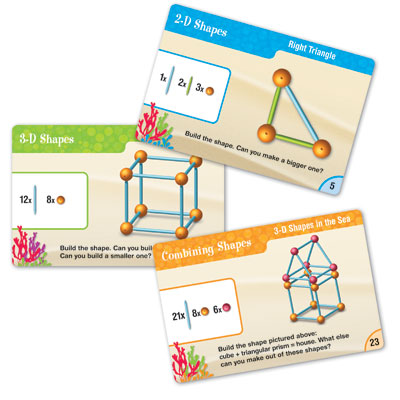 Dive into Shapes! A "Sea" and Build Geometry Set - Set of 129 Pieces ...