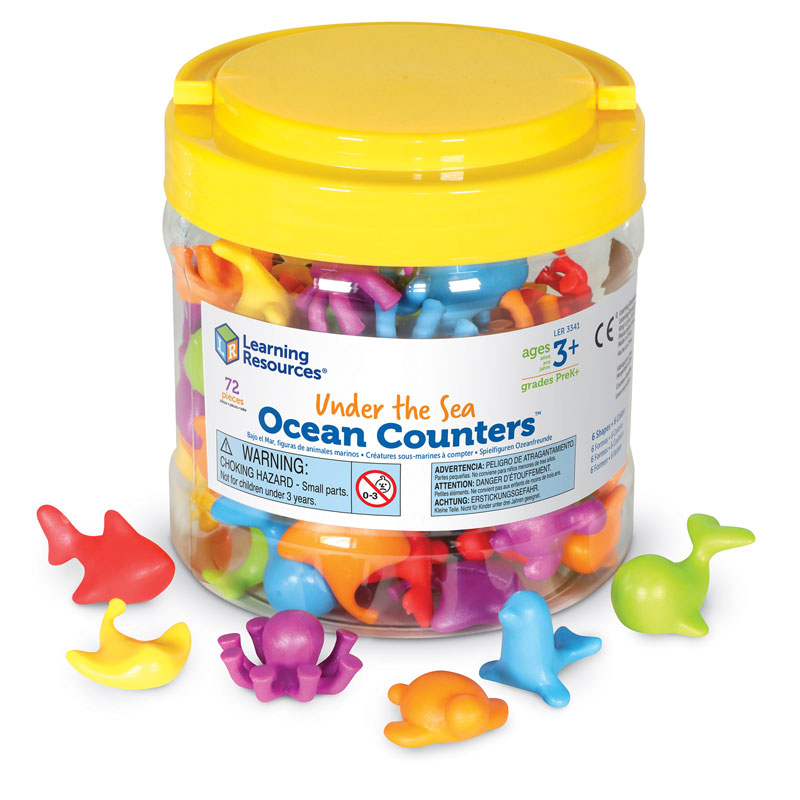 Under the Sea Ocean Counters - Set of 72 - by Learning Resources ...