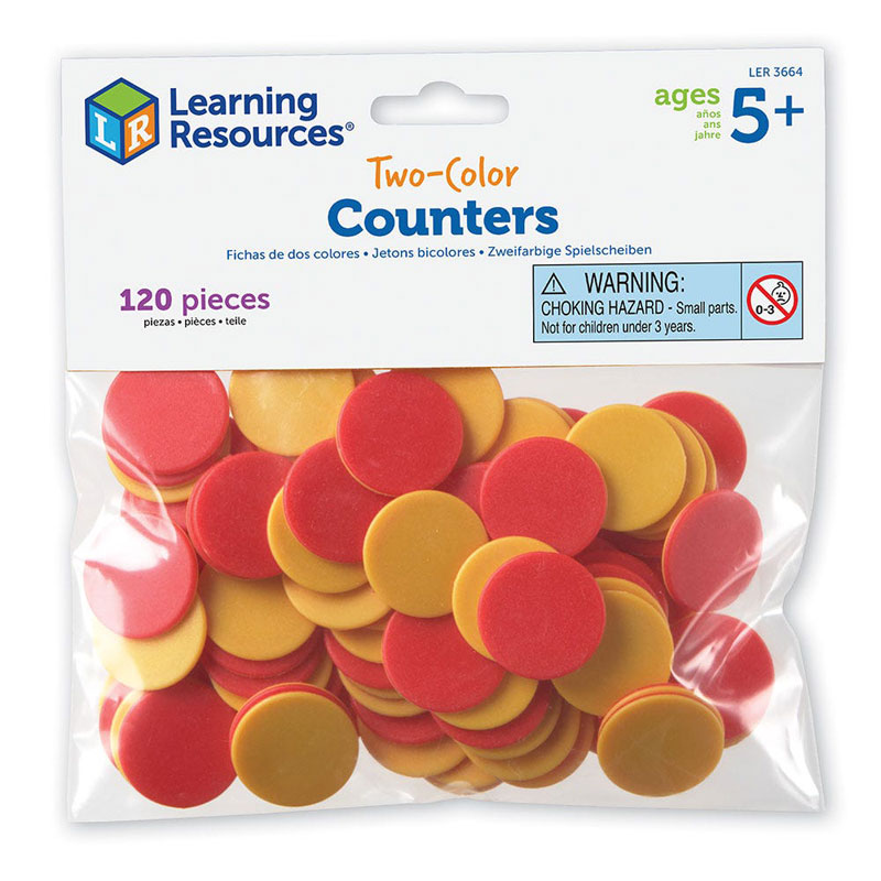 Two Colour Counters - Set of 120 - by Learning Resources LER3664 ...