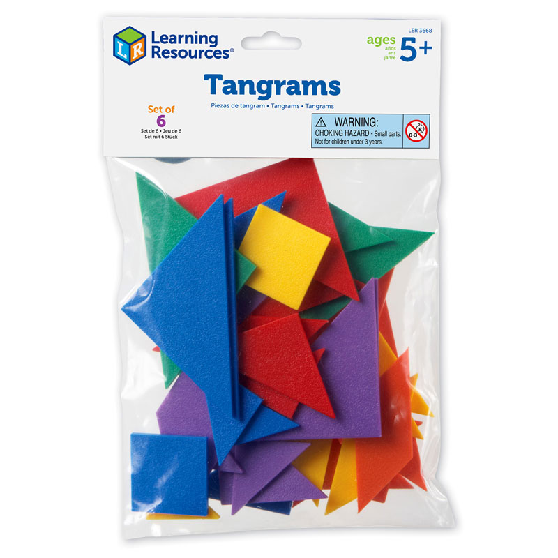 Tangrams Smart Pack - Set of 6 - by Learning Resources LER3668 ...