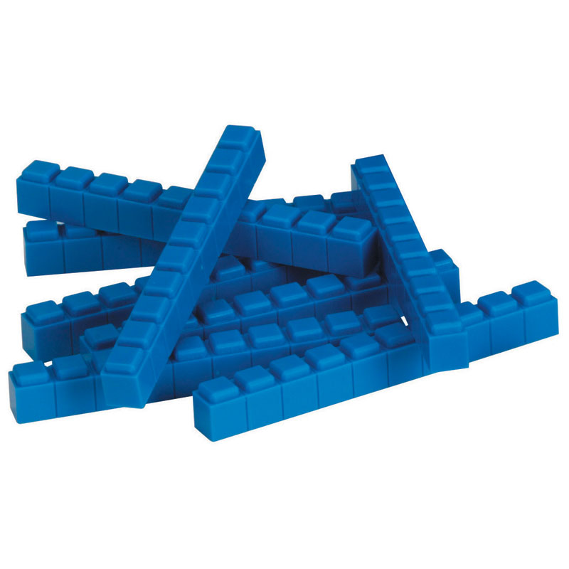 Interlocking Base 10 Plastic Rods - Set of 50 - by Learning Resources ...