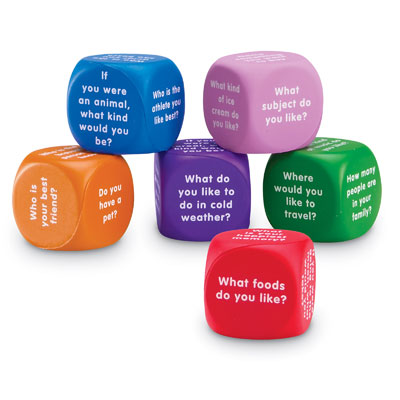 Conversation Cubes - Set of 6 - by Learning Resources LER7300 | Primary ICT