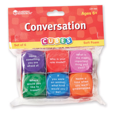 Conversation Cubes - Set of 6 - by Learning Resources LER7300 | Primary ICT