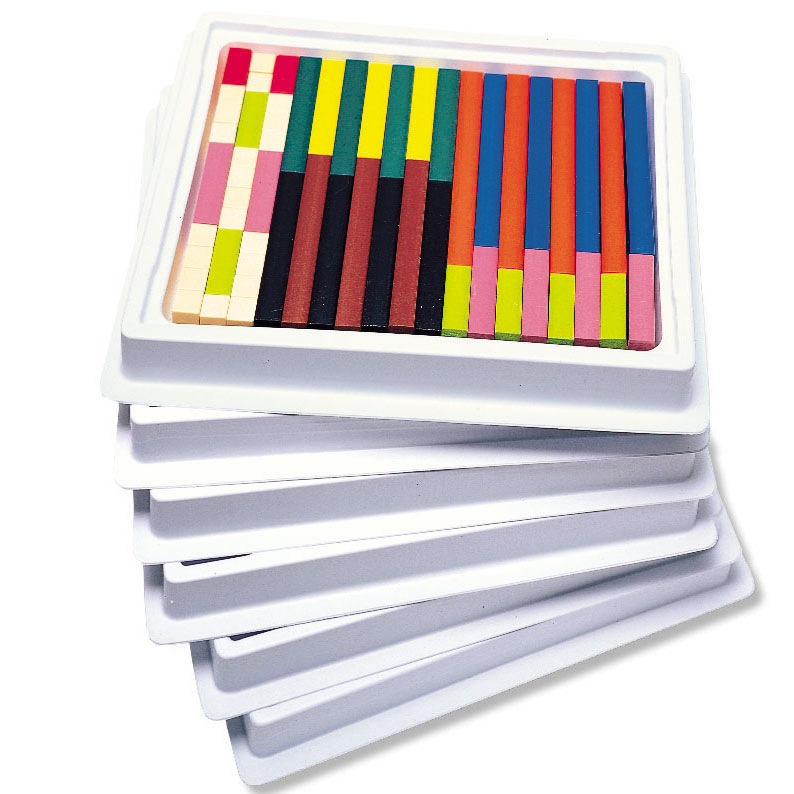 Plastic Cuisenaire Rods Class Multi-Pack - (in six trays) - by Learning ...
