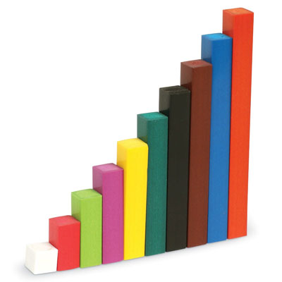 Wooden Cuisenaire Rods Class Multi-Pack - (in six trays) - by Learning ...