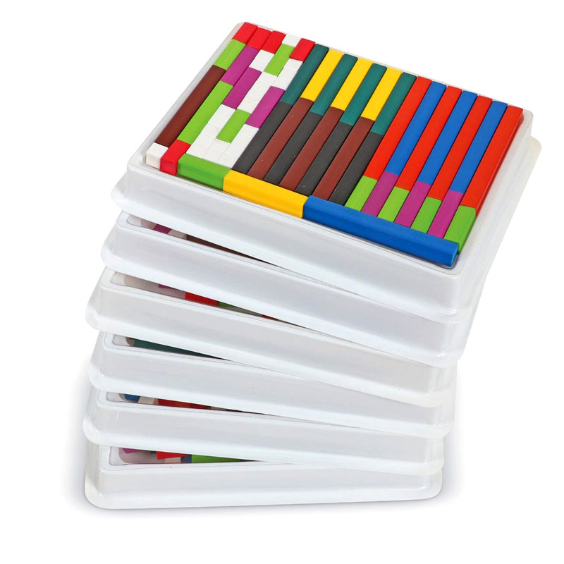 Wooden Cuisenaire Rods Class Multi-Pack - (in six trays) - by Learning ...