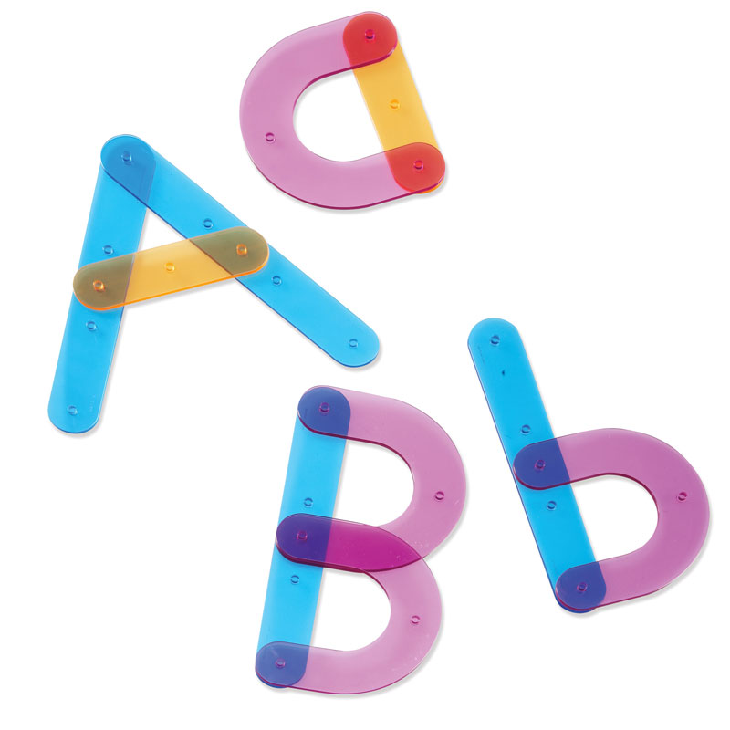 Letter Construction Activity Set - Set of 73 Pieces - by Learning ...