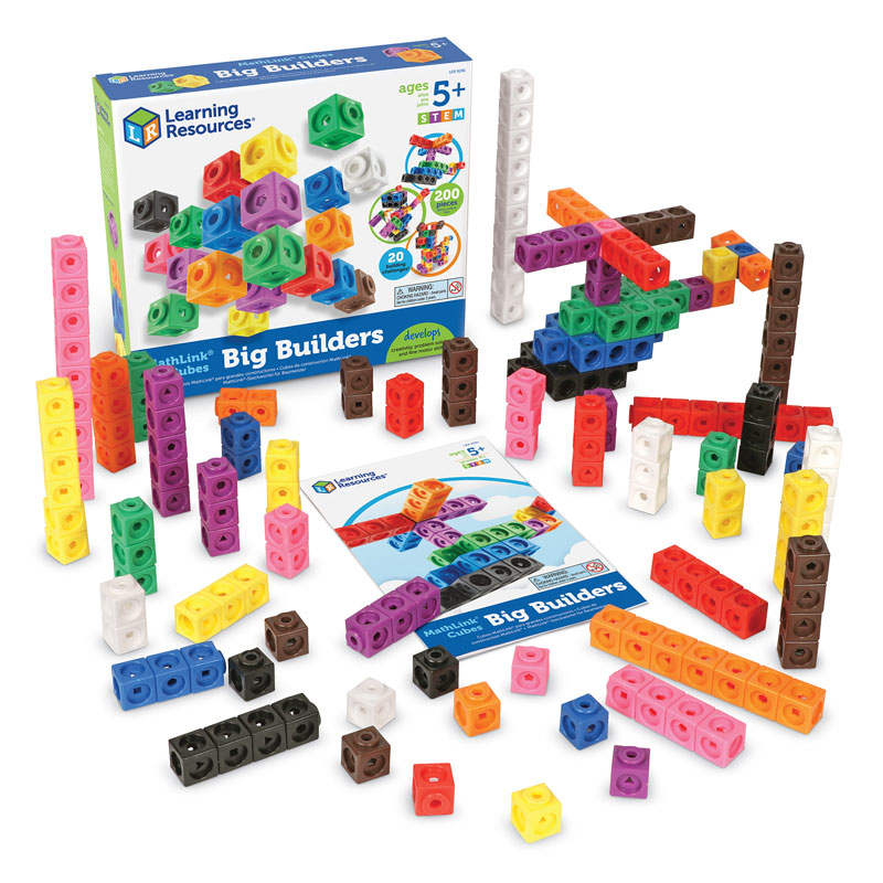 MathLink Cubes Big Builders LER9291 | Primary ICT