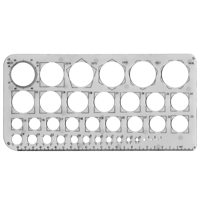 Circle Template Stencil MB40016 | Primary ICT