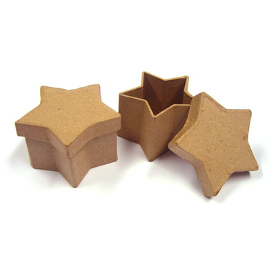 Star Paper Mache Boxes - Set of 10 MB7074-10 | Primary ICT