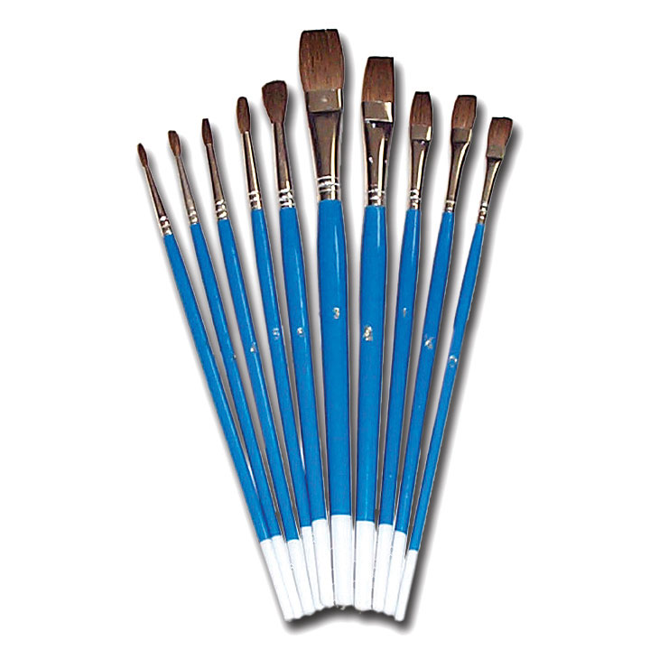 Watercolour Brush Set - Set of 10 MB598FR | Primary ICT