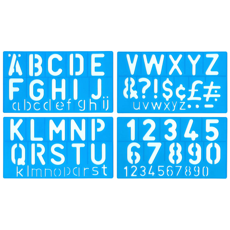 50mm Lettering Stencil Set MB40002 | Primary ICT