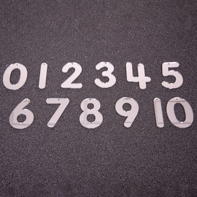 Mirror Numbers Small - 70mm - Set of 14 CD72401 | Primary ICT