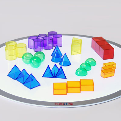 Translucent Geometric Shapes - Set of 36 CD73075 | Primary ICT