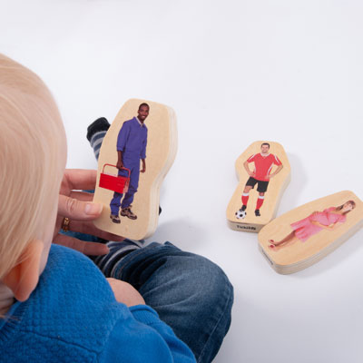 Wooden Community People Blocks - Set of 32 CD73402 | Primary ICT
