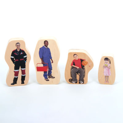 Wooden Community People Blocks - Set of 32 CD73402 | Primary ICT