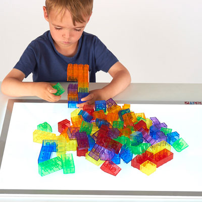 Translucent Colour Rainbow Module Blocks - Set of 90 CD73081 | Primary ICT