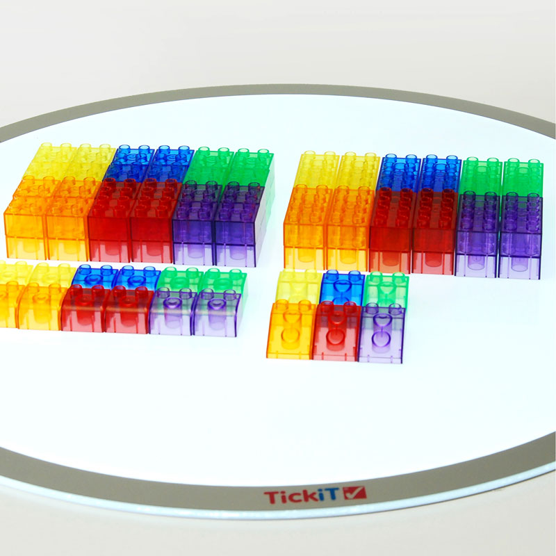 Translucent Colour Rainbow Module Blocks - Set of 90 CD73081 | Primary ICT