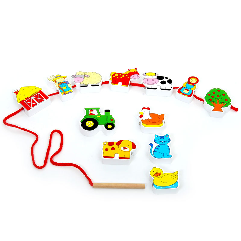 Farm Lacing Blocks Set CD76009 | Primary ICT