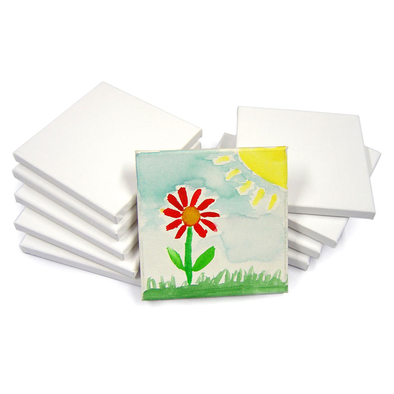 Primed & Stretched Canvas Square - 15cm x 15cm - Pack of 10 MB-CAN0606 ...