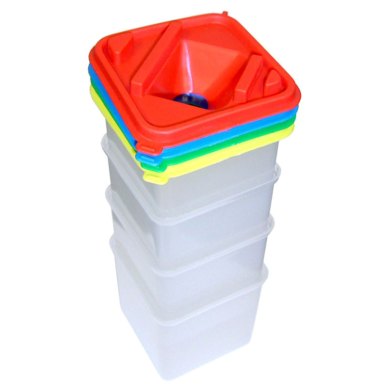 Square Water Pots - Set of 4 MB7019PL-4 | Primary ICT