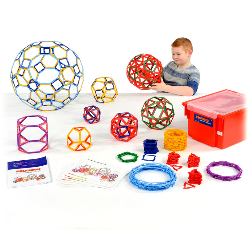 Polydron Frameworks Archimedean Solids Large Set - Set of 452 Pieces 10 ...