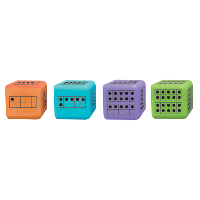 Ten-Frame Dice - Set of 12 H2M86887 | Primary ICT
