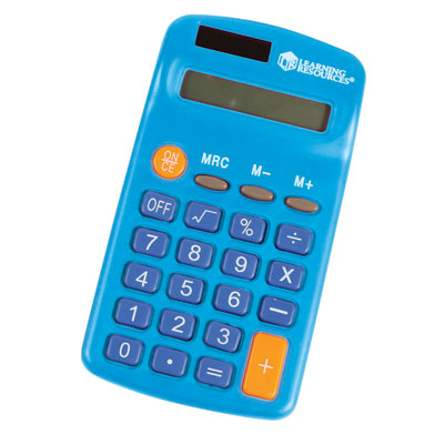 Rainbow Dual Powered Calculators - Set of 10 - by Learning Resources ...